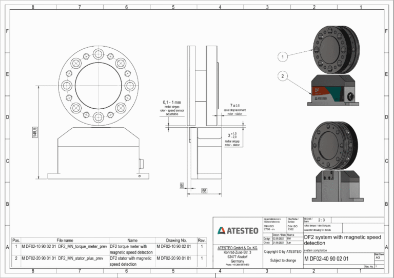 DF2 Plus: ATESTEO Compact Torque Transducer | Guemisa